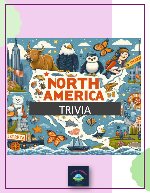 North America Trivia Cards – By Sonali
